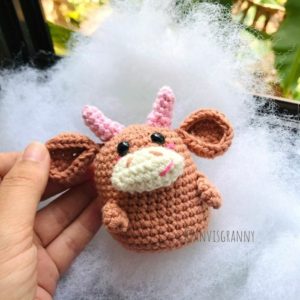 Free Amigurumi Ox Pattern Crochet For Beginner - Anvi's Granny