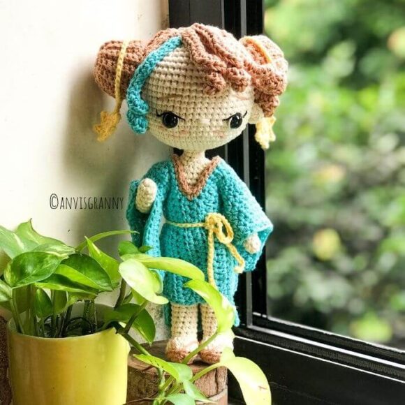Libra Zodiac Crochet Doll Amigurumi Pattern - Anvi’s Granny Handicrafts