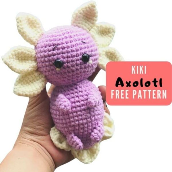 Free Axolotl Crochet Pattern Amigurumi - Anvisgranny