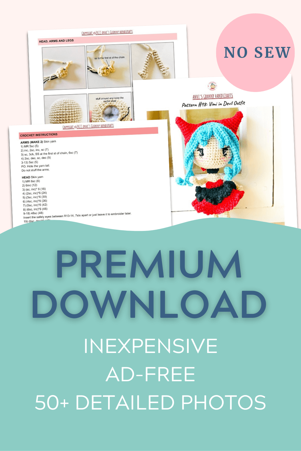 Devil Amigurumi Halloween Doll Crochet Pattern