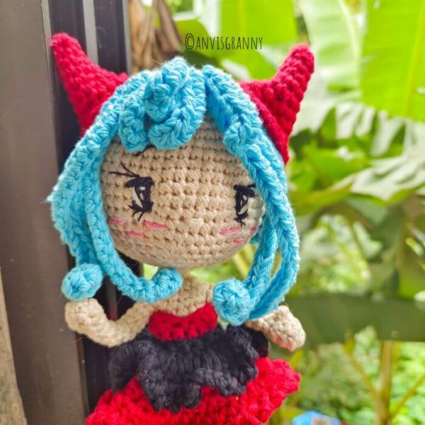 No-sew Devil Doll Amigurumi Pattern - Anvis Granny Handicrafts