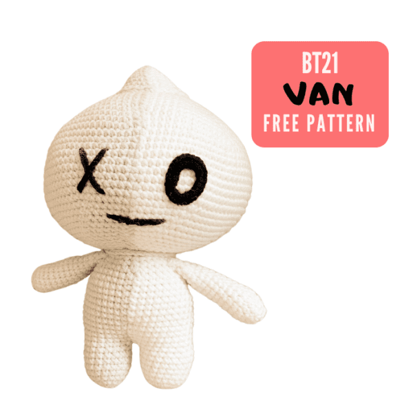 Van BT21 Free Pattern Amigurumi Crochet Doll
