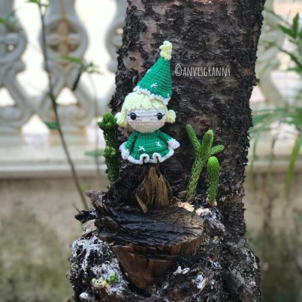 Amigurumi Christmas Tree Doll FREE - Almost No-sew Pattern