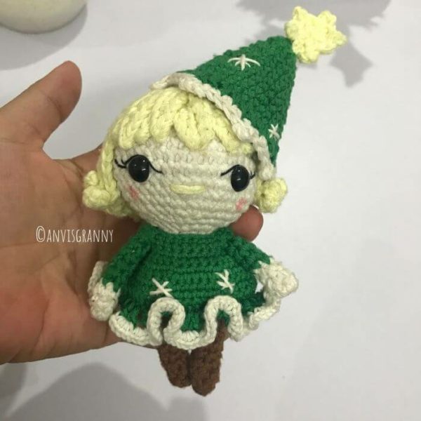 Amigurumi Christmas Tree Doll FREE - Almost No-sew Pattern