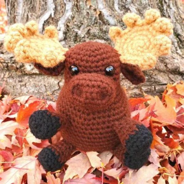 Amigurumi Moose Free Pattern - No Sew Amigurumi Pattern