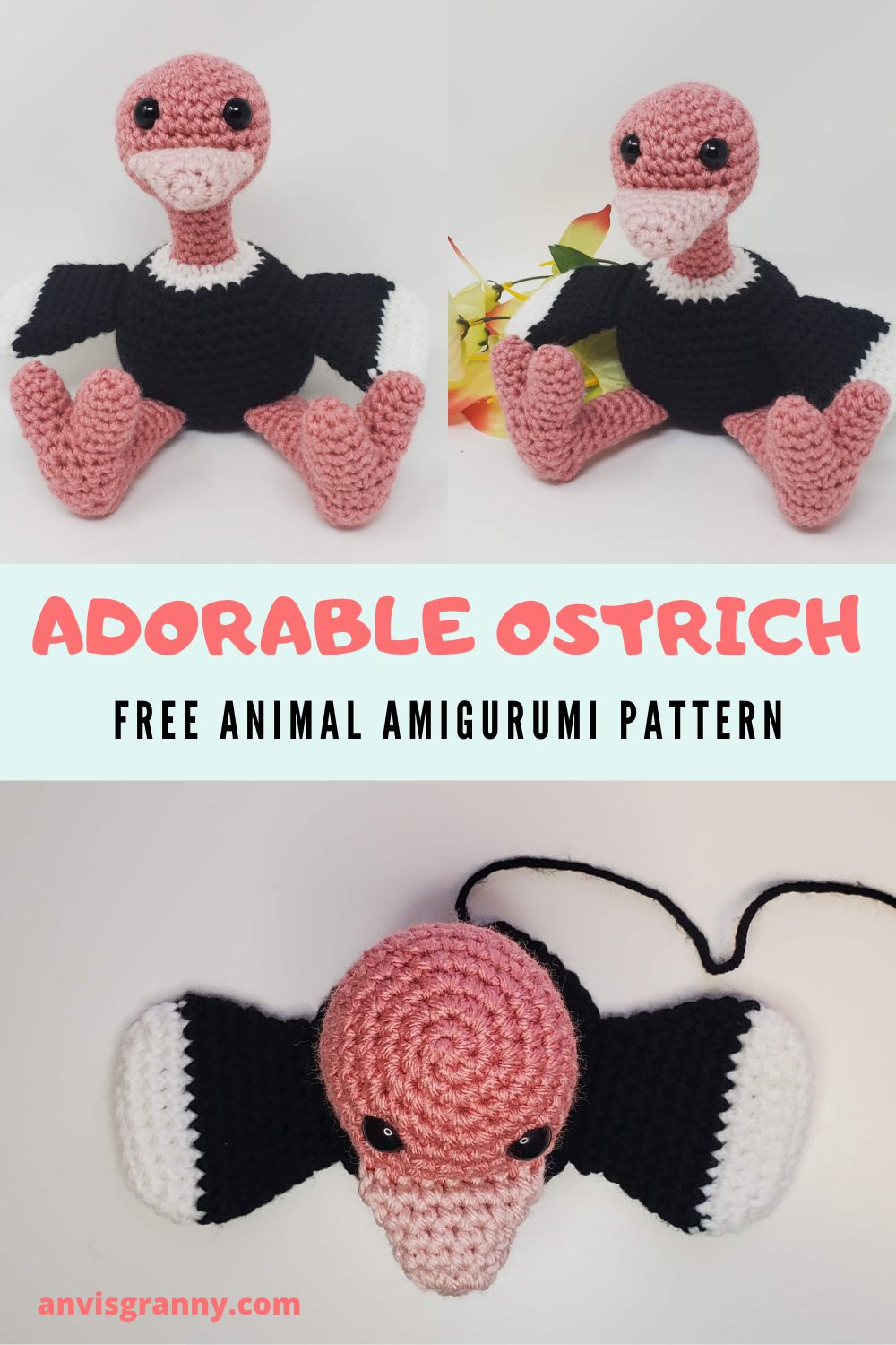 Amigurumi Ostrich Free Pattern - No Sew Amigurumi Pattern