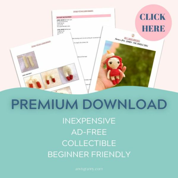 No-Sew Amigurumi Christmas Candle Doll FREE Pattern