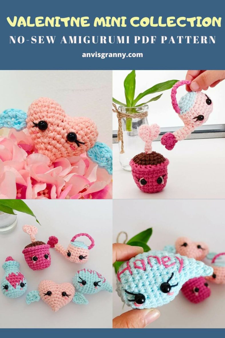 No-sew Mini Valentine Amigurumi For Beginners - Anvisgranny