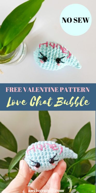 Crochet Chat Bubble Amigurumi Nosew FREE Pattern