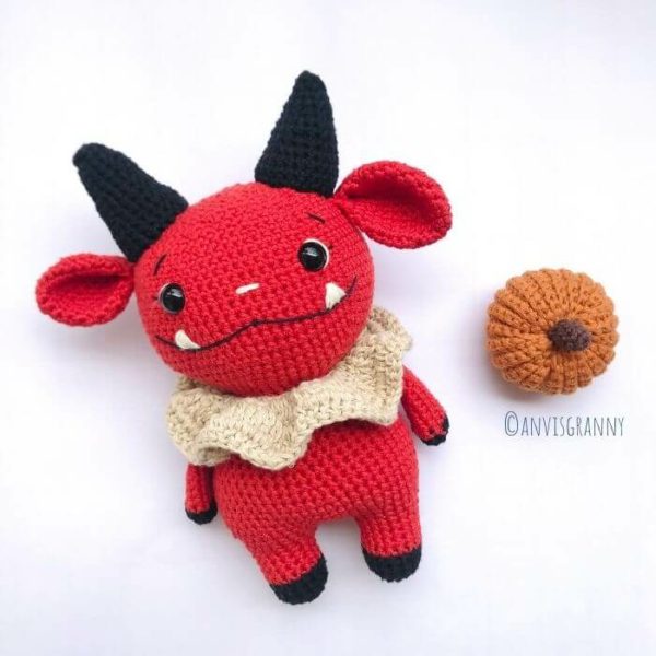 No-sew Free Devil Amigurumi Crochet Pattern For Halloween - Anvi’s ...