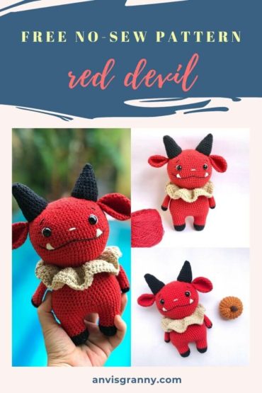 No-sew Free Devil Amigurumi Crochet Pattern For Halloween - Anvi’s ...