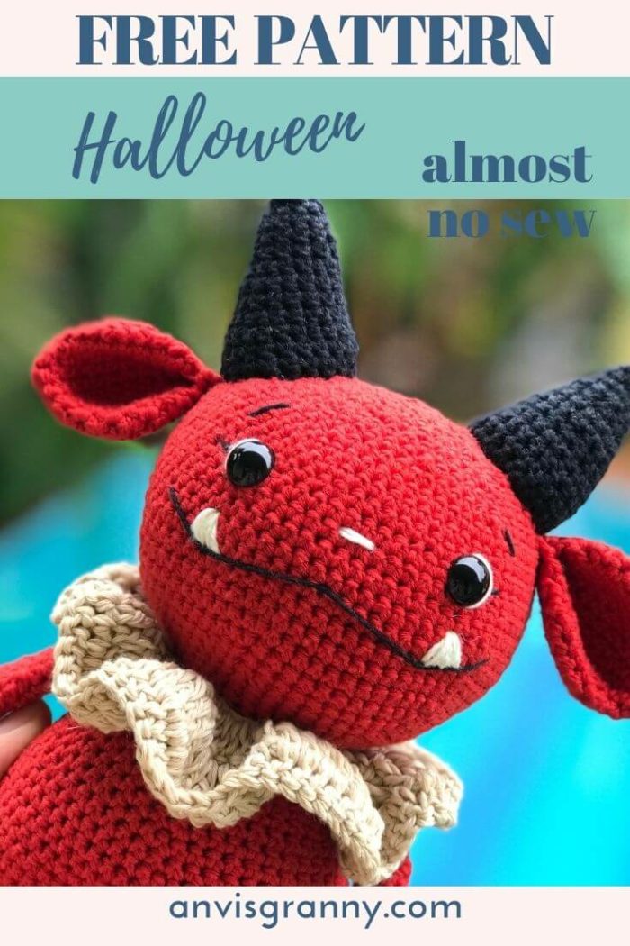 No-sew Free Devil Amigurumi Crochet Pattern For Halloween - Anvi’s ...