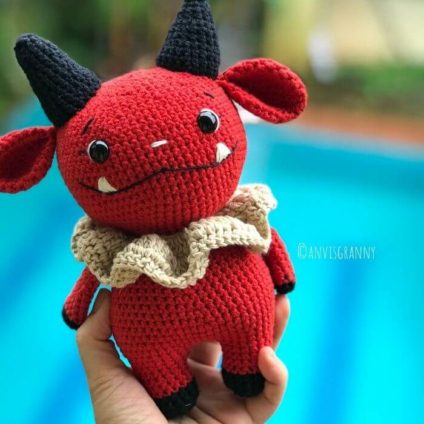 No-sew Free Devil Amigurumi Crochet Pattern For Halloween - Anvi’s ...