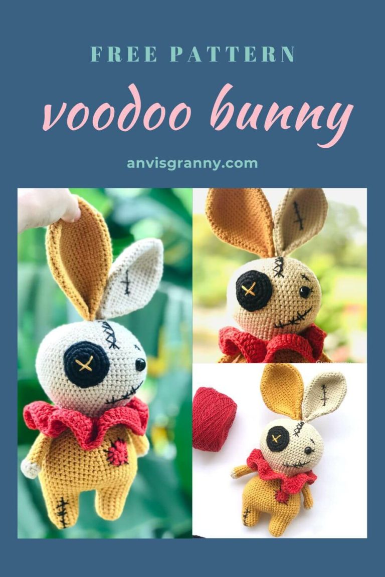 No-sew Crochet Voodoo Doll Bunny Free Pattern For Hallloween